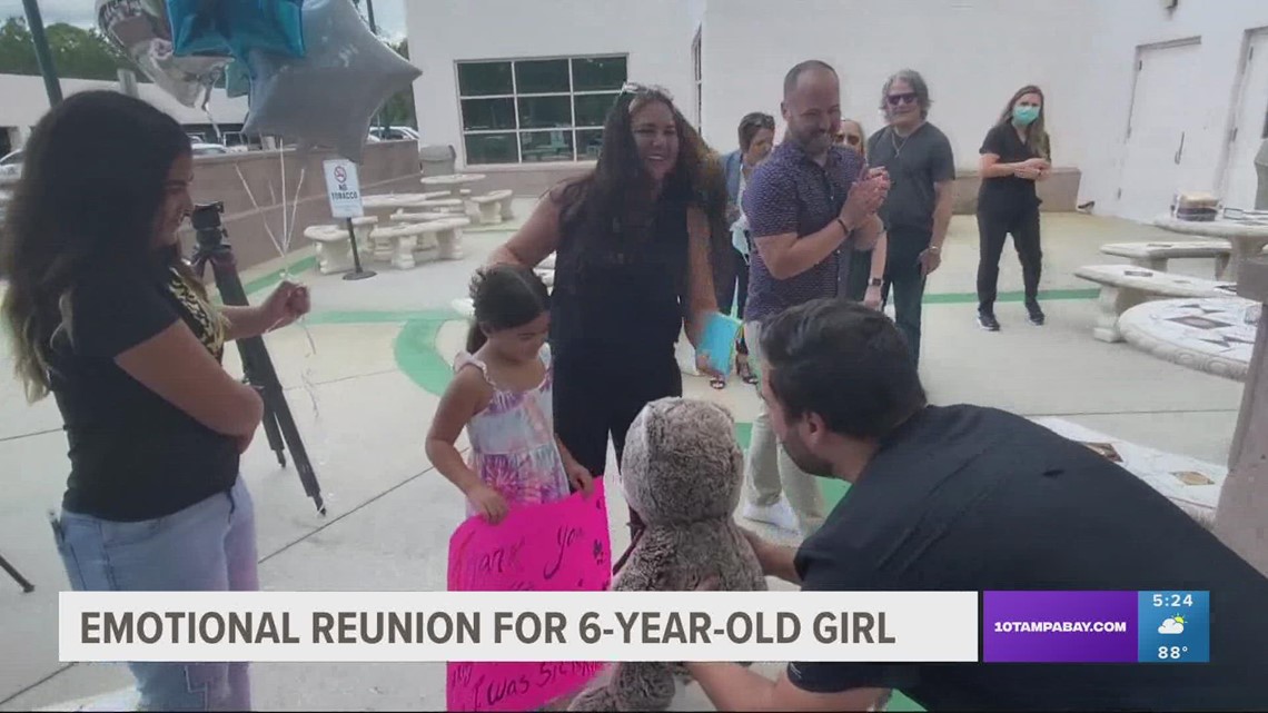 6 Year Old Girl Saved By Sarasota Er Team Returns To Hospital To Say
