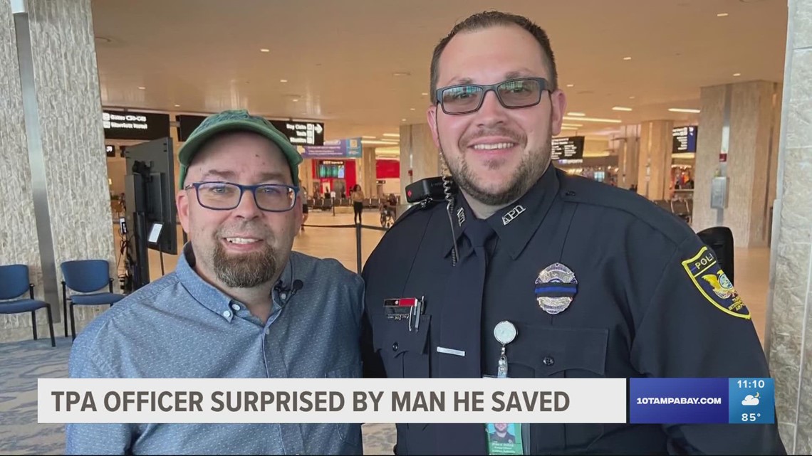 TPA police officer gets surprise reunion with motorcyclist he saved ...