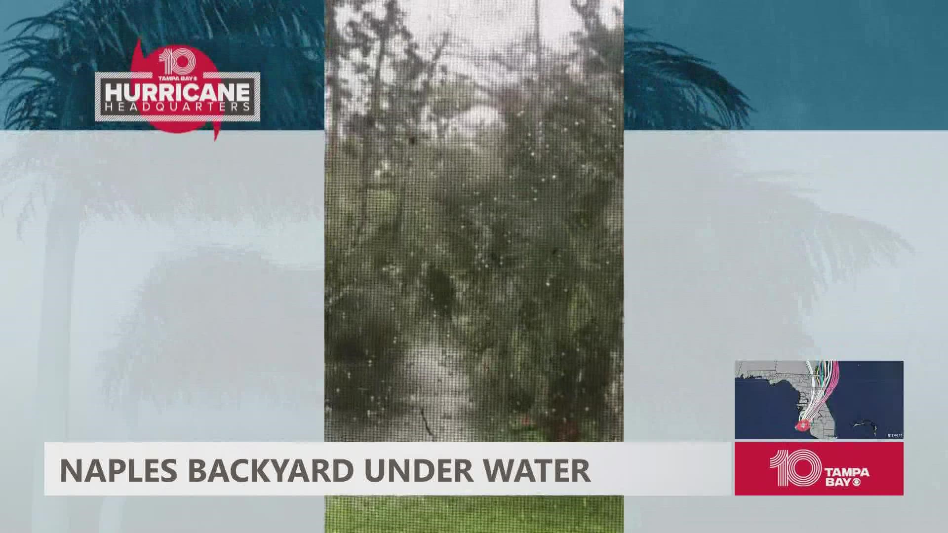 Naples backyard under water as Hurricane Ian advances | wtsp.com