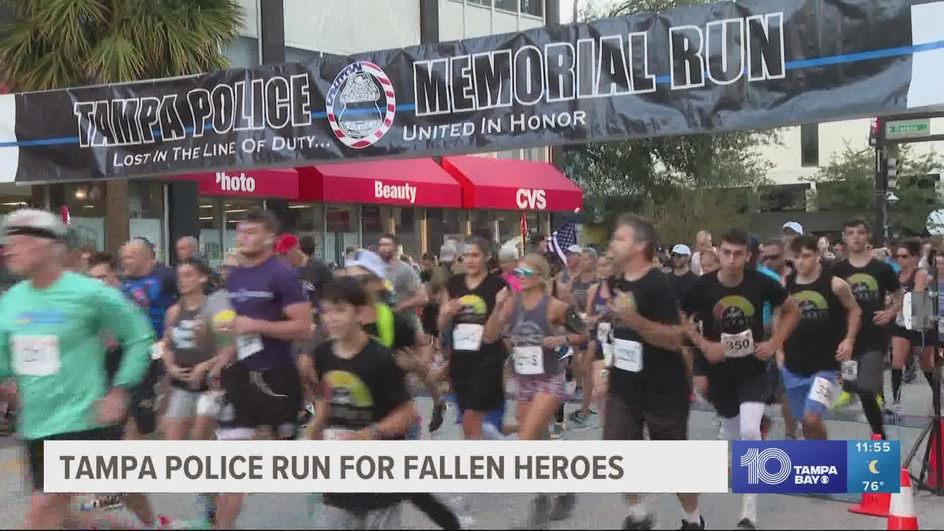 Community gathers to run for fallen officers in Tampa | wtsp.com