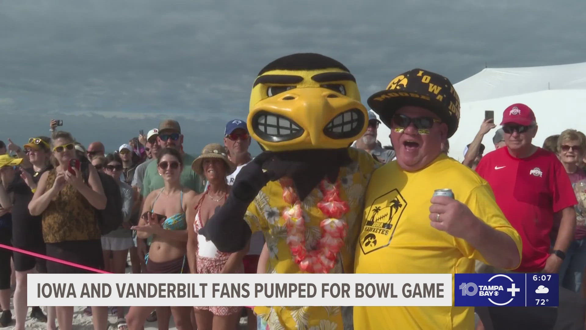 Iowa and Vanderbilt fans kick off Reliaquest Bowl weekend with ...