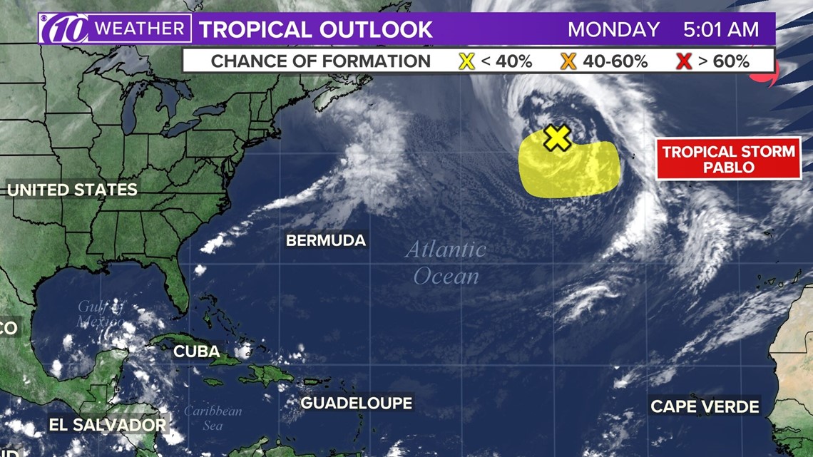 Pablo rapidly weakens over the far north Atlantic | wtsp.com
