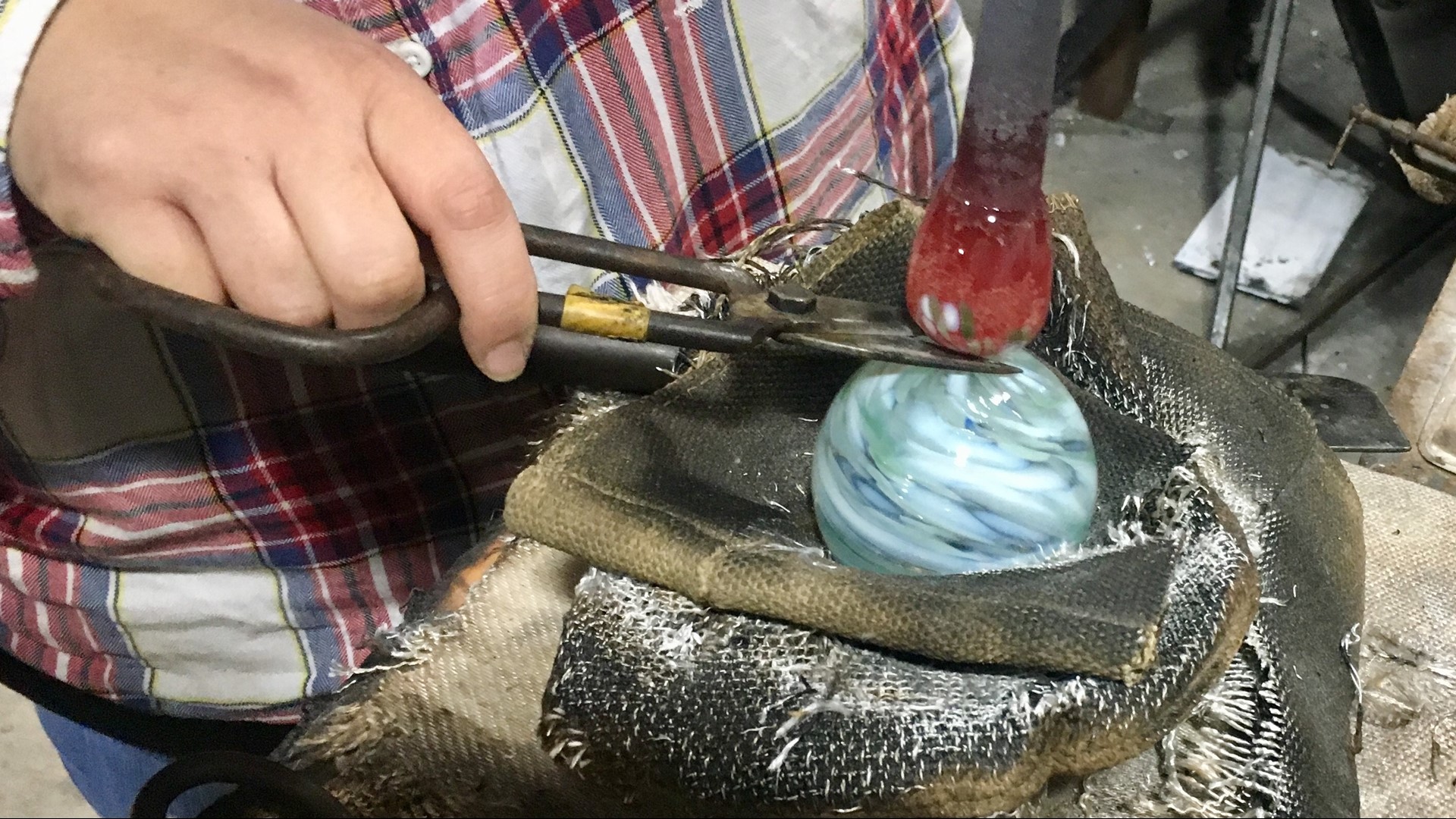 Create your own glass holiday ornament at Morean Glass Studio in St ...
