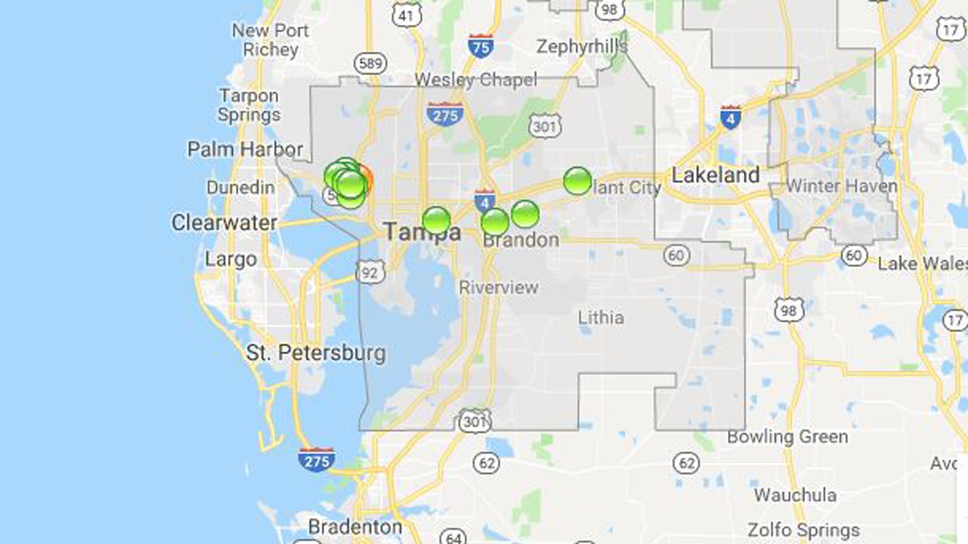 Nearly 5,000 customers without power in Hillsborough County | wtsp.com