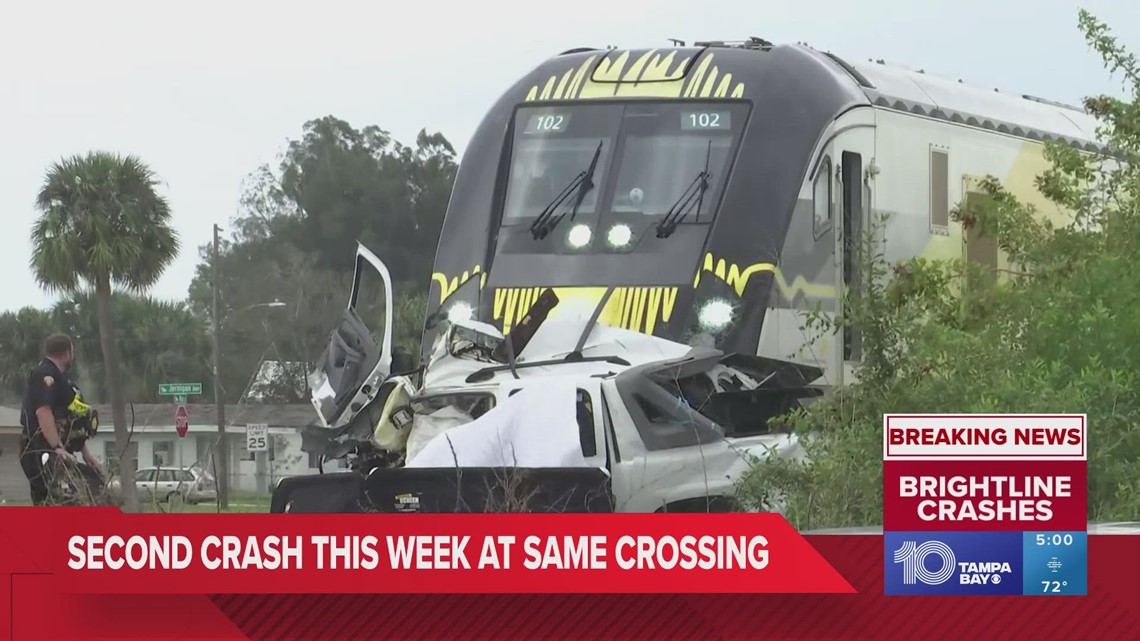 Reports: Florida intersection sees 2nd deadly Brightline train crash in ...