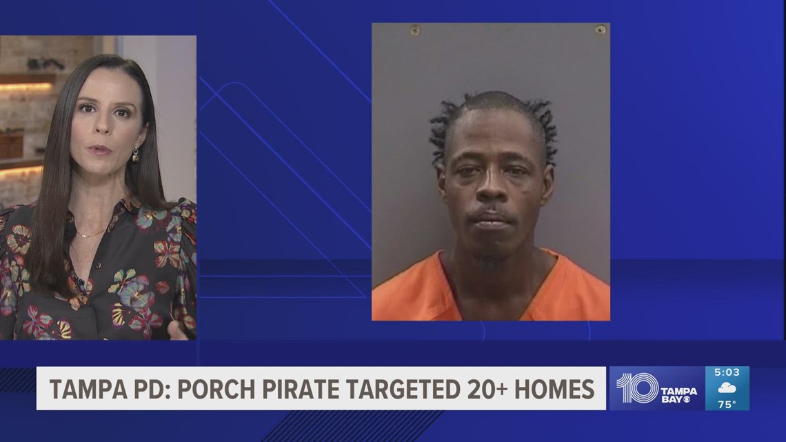 Police arrest 'porch pirate' accused of stealing packages from more ...