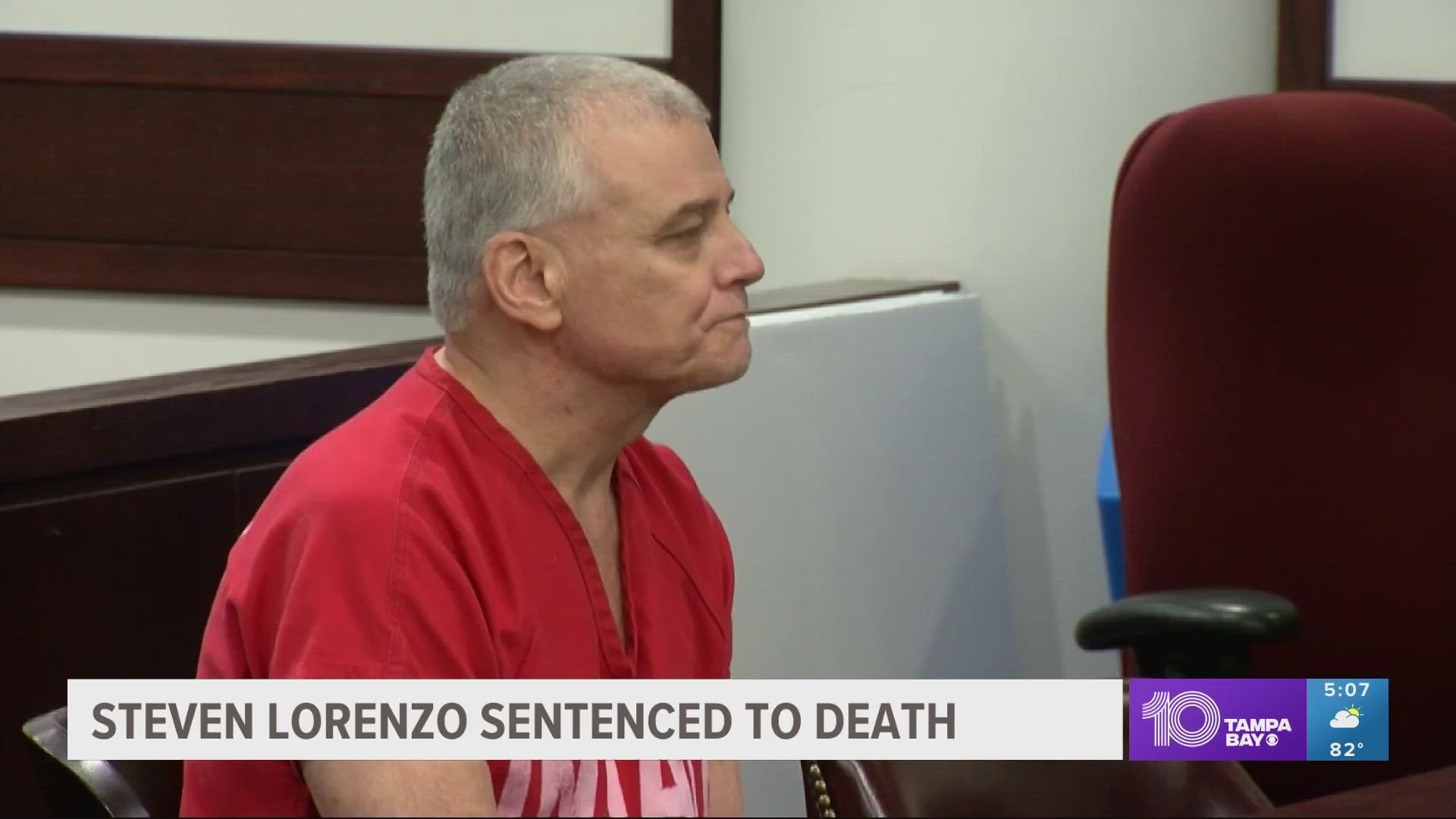 Tampa murderer Steven Lorenzo sentenced to death | wtsp.com