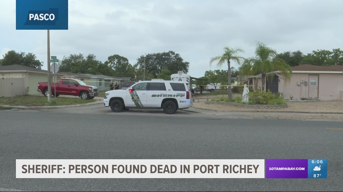 Sheriff: Person found dead in Port Richey | wtsp.com