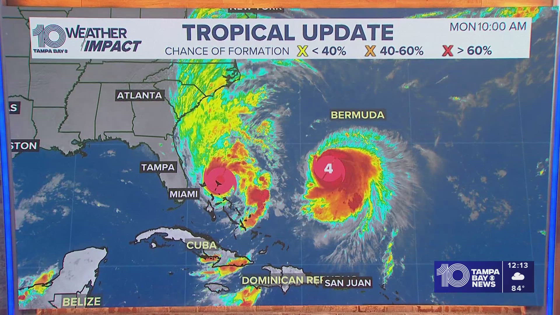 Forecasters tracking Hurricane Humberto, Tropical Storm Imelda | wtsp.com