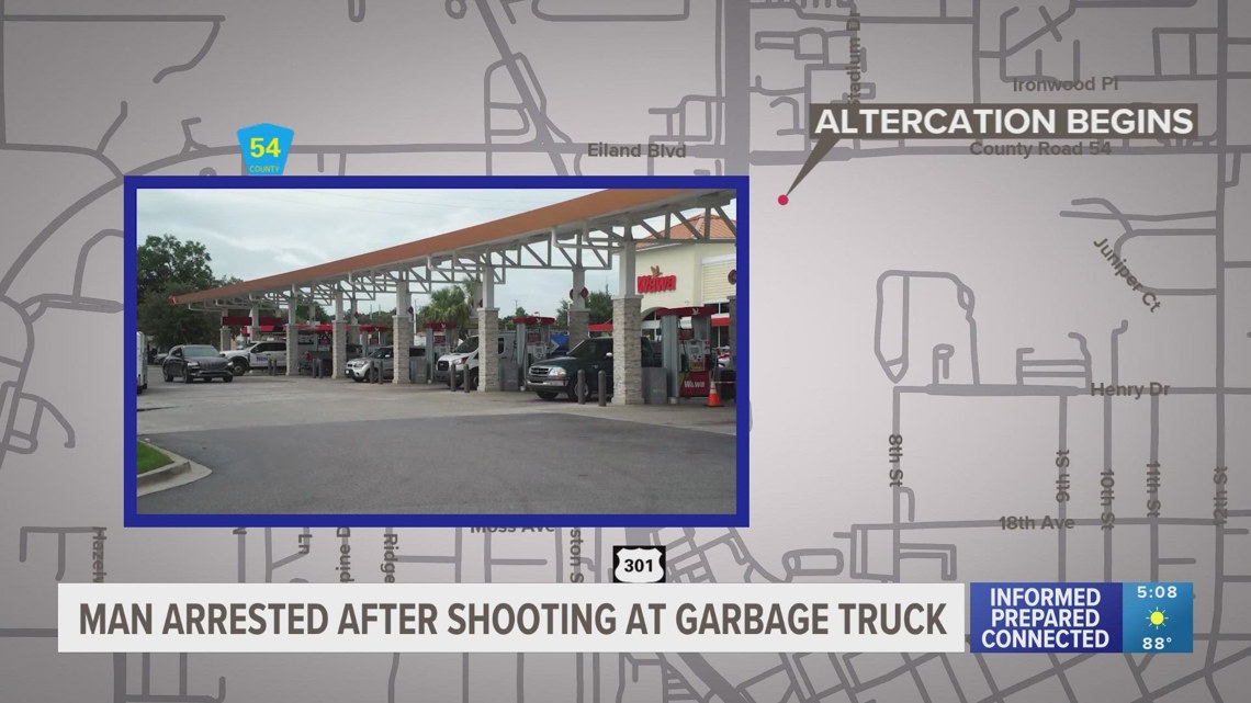 Police: Dispute at Wawa leads to garbage truck chase, shooting in Pasco ...