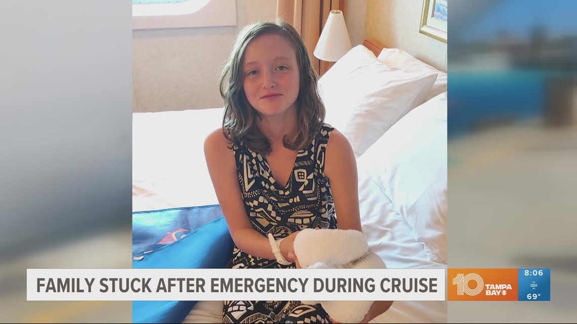 Florida family stuck on cruise after daughter faces medical emergency ...