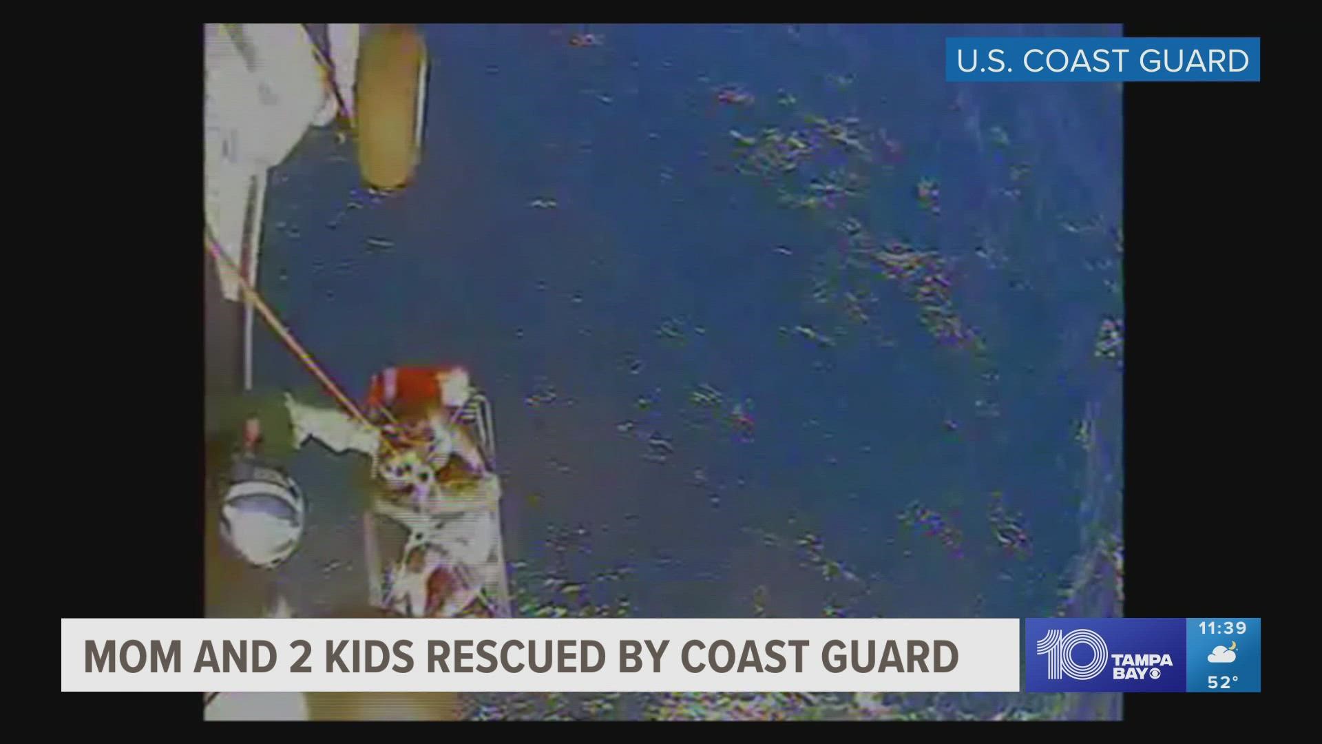 Coast Guard Rescues 3 From Sailboat Off Florida Coast