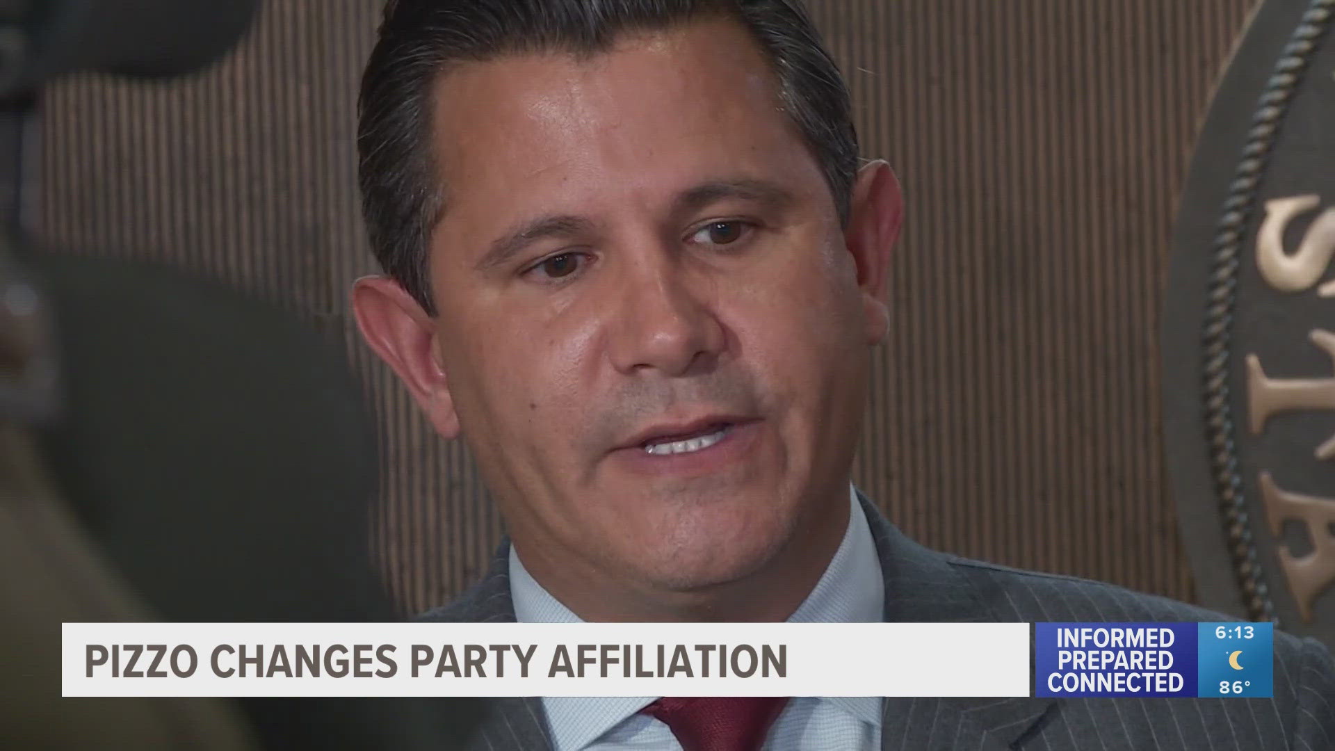 Senate Democratic leader Jason Pizzo switches party affiliation live on ...