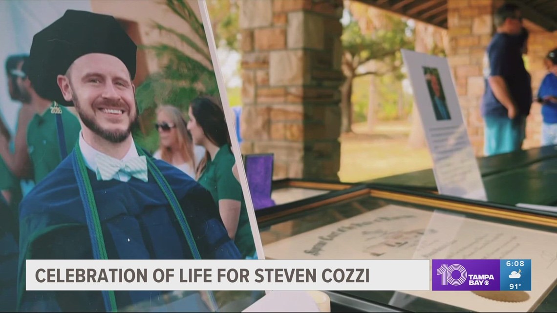 Family, friends gather for celebration of life for Steven Cozzi | wtsp.com