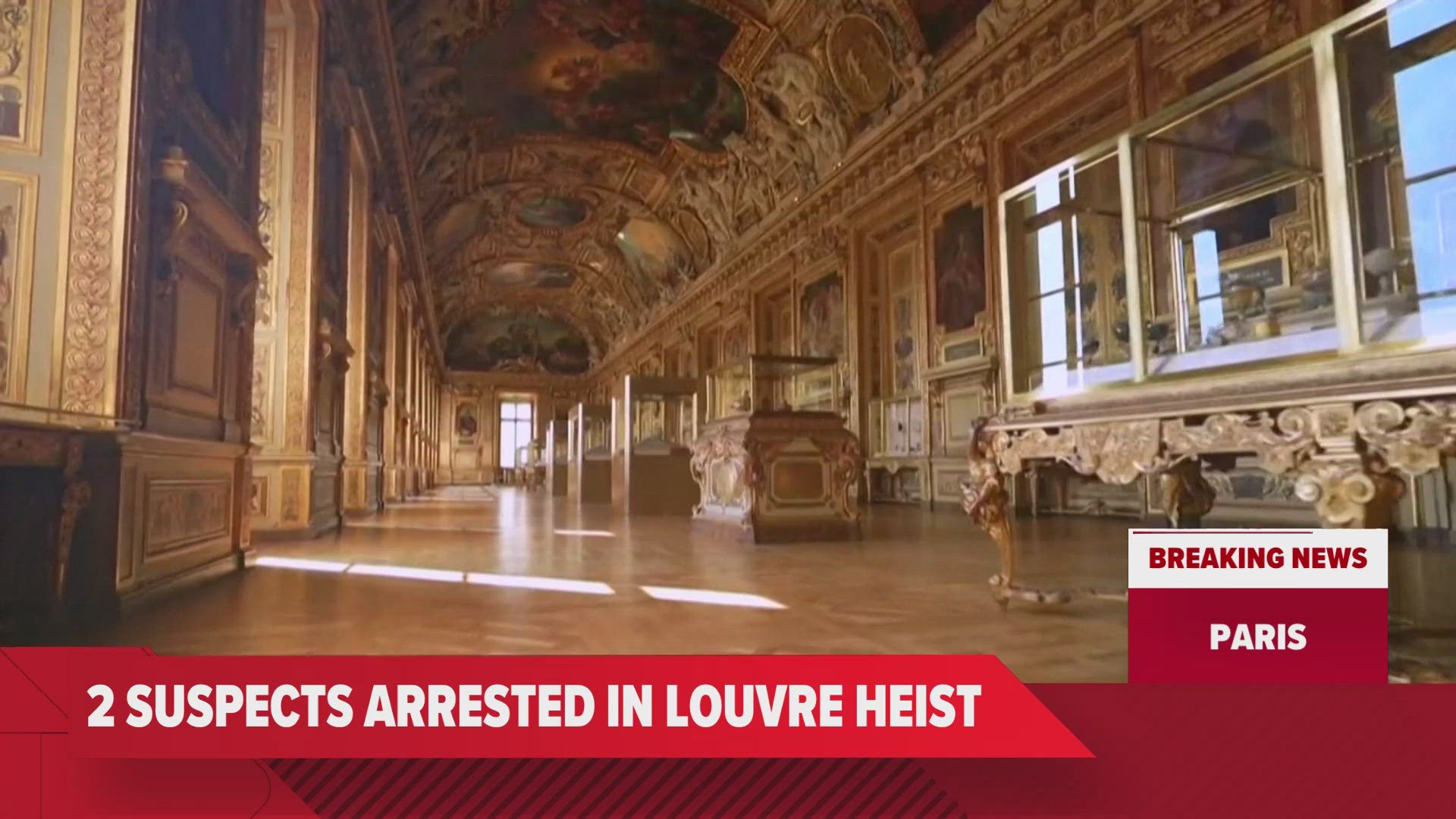 Suspects arrested over the theft of crown jewels from Paris' Louvre ...