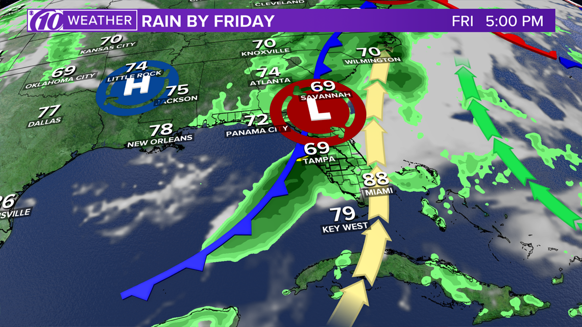 Florida's heat and humidity could spur storms by the weekend | wtsp.com
