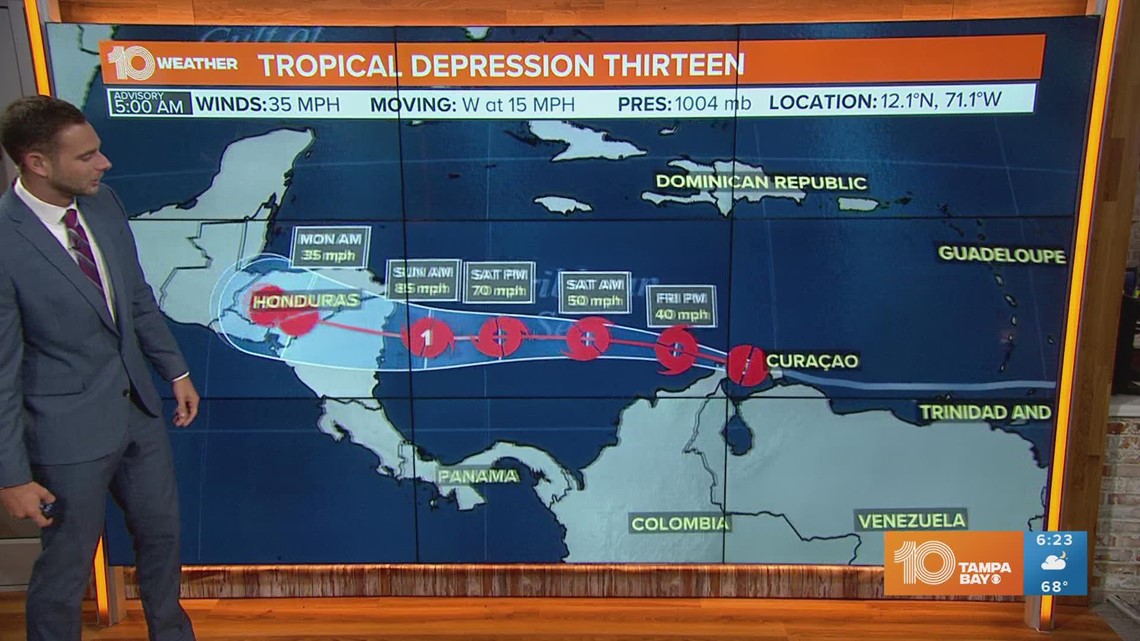 Tracking the Tropics: Tropical Depression 13 likely to become tropical ...