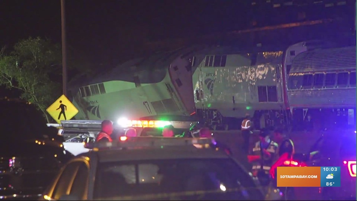 8 injured after Amtrak train collides with semi-truck in Lakeland ...