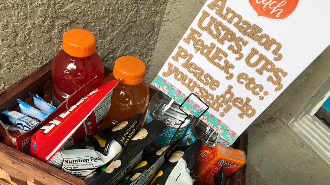 Simple box of snacks says big 'thank you' to mail carriers | wtsp.com