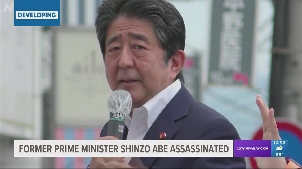 Former Japanese Prime Minister Shinzo Abe assassinated while giving ...