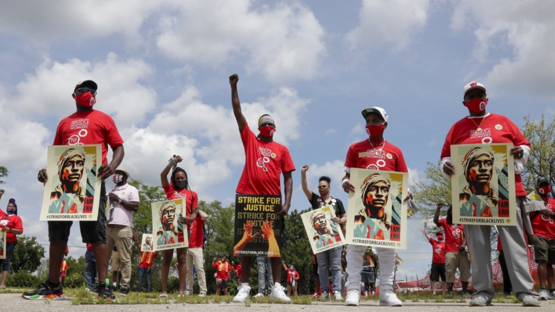 Workers protest racial inequality on day of national strike | wtsp.com