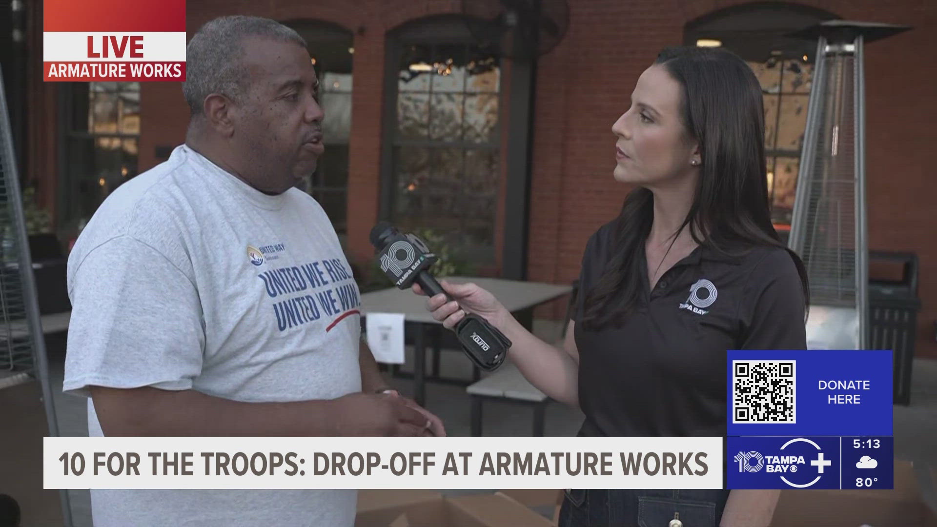 10 For The Troops donation drive takes place at Armature Works | wtsp.com