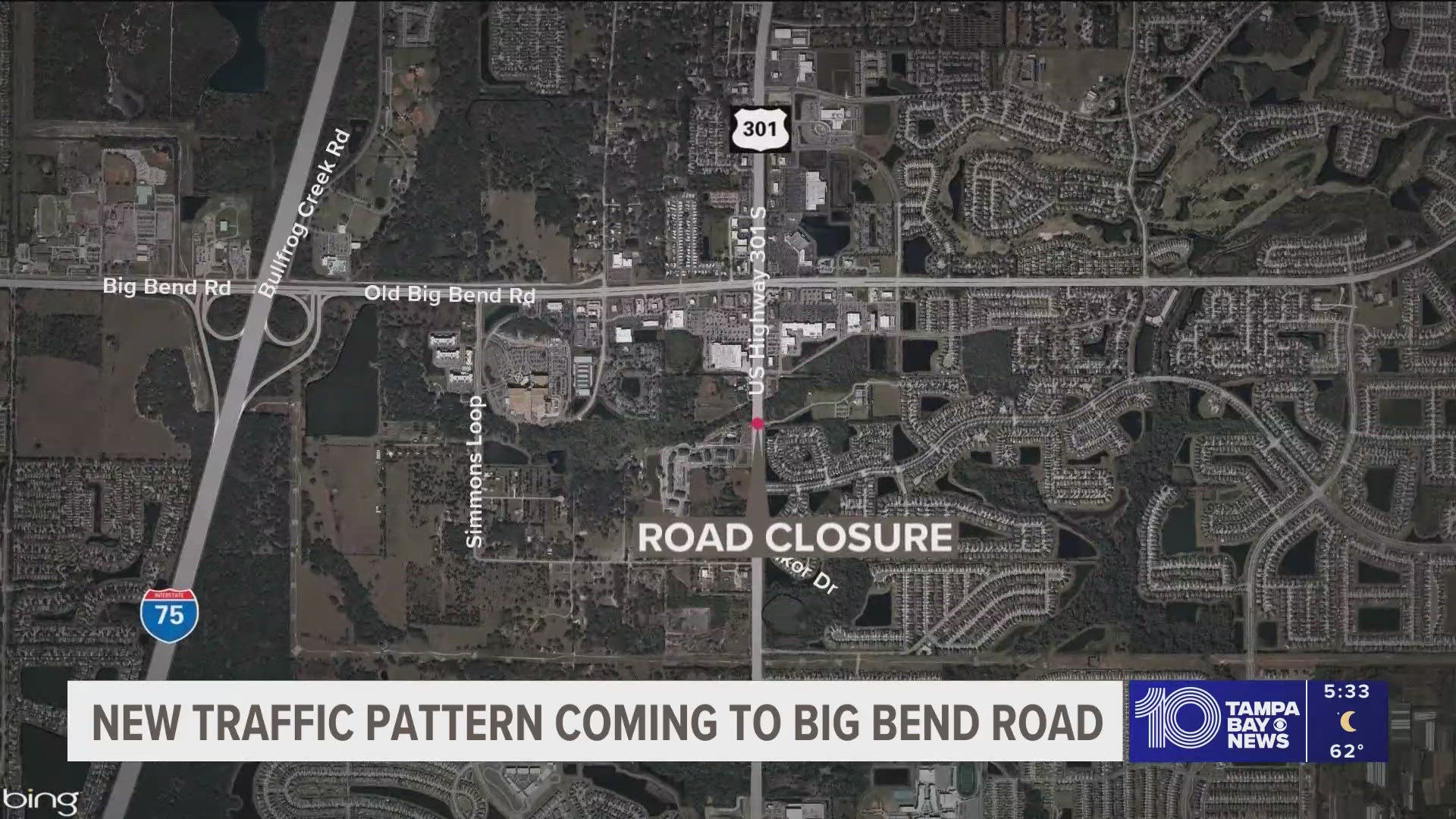 New traffic pattern coming to Big Bend Road | wtsp.com