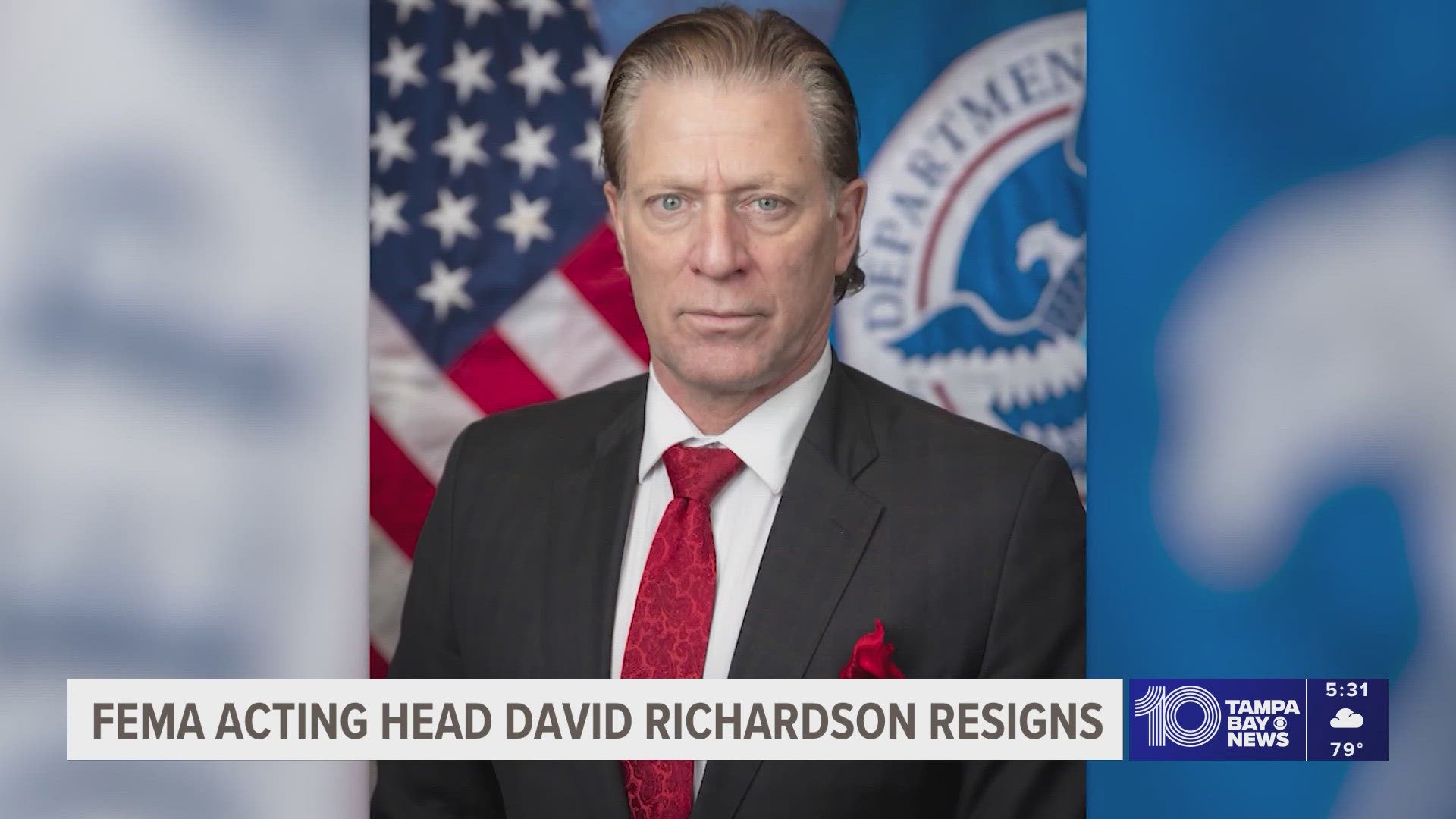 FEMA's acting head, David Richardson, resigns just six months after ...