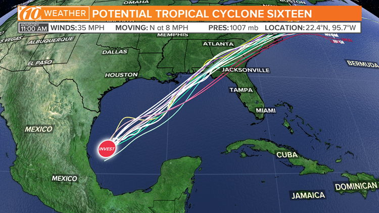 Disturbance has a 40-percent chance of development in the Gulf | wtsp.com