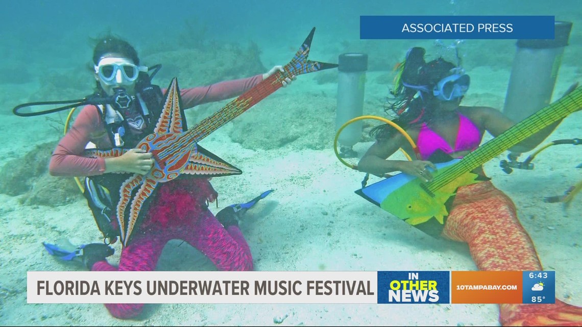 Diving into some tunes at Florida underwater music festival | wtsp.com