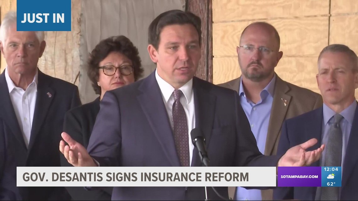 Gov. DeSantis signs sweeping insurance reform | wtsp.com