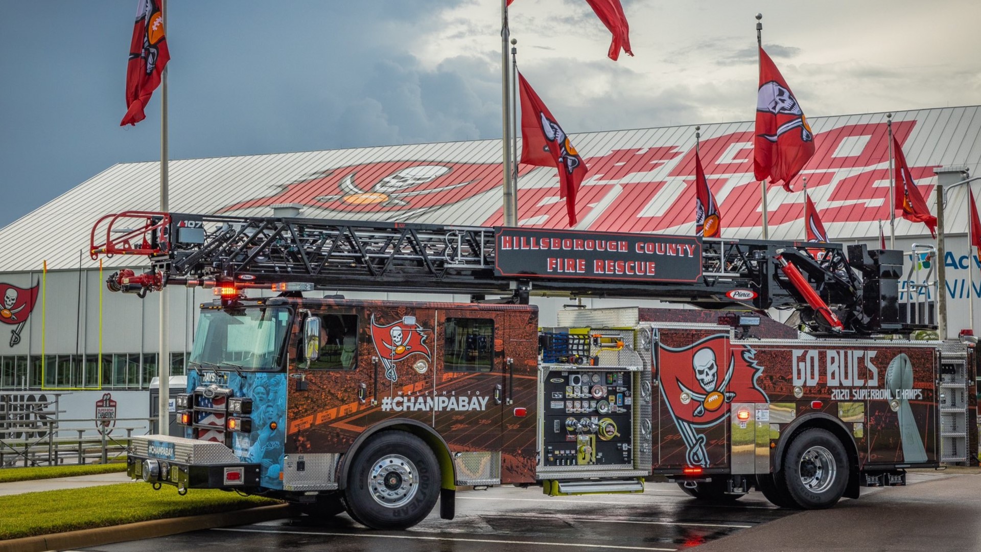 HCFR welcomes new fire engine "CHAMPABAY's Fire Truck" | wtsp.com