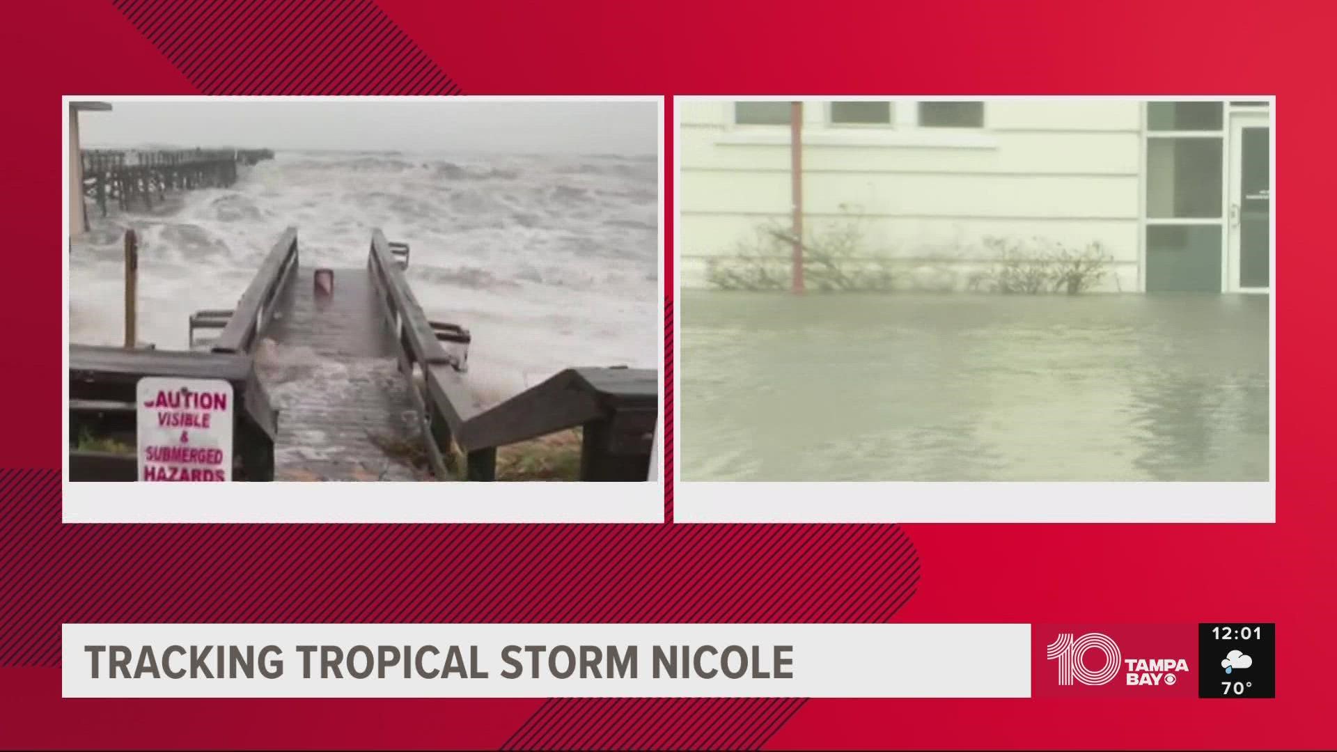 Tropical Storm Nicole brings strong winds to Tampa Bay area | wtsp.com