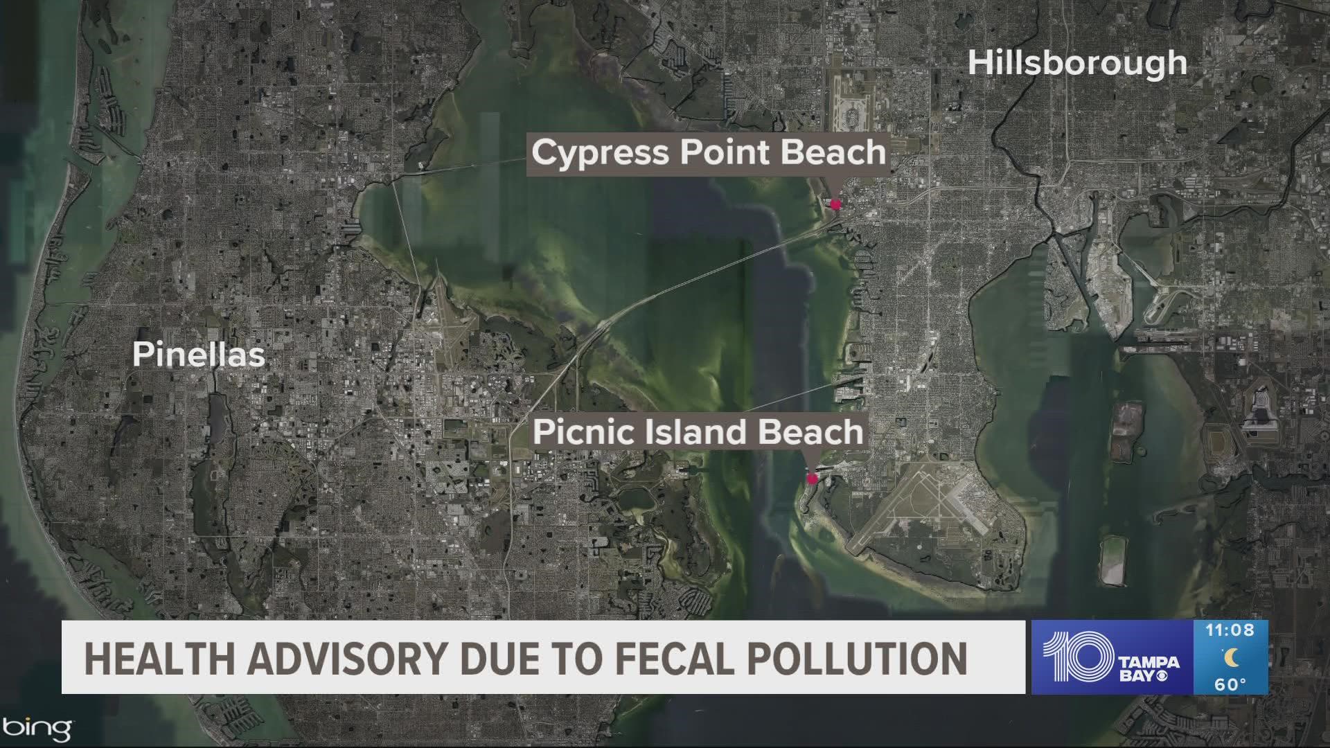 Health advisory issued for Picnic Island, Cypress Point beaches | wtsp.com