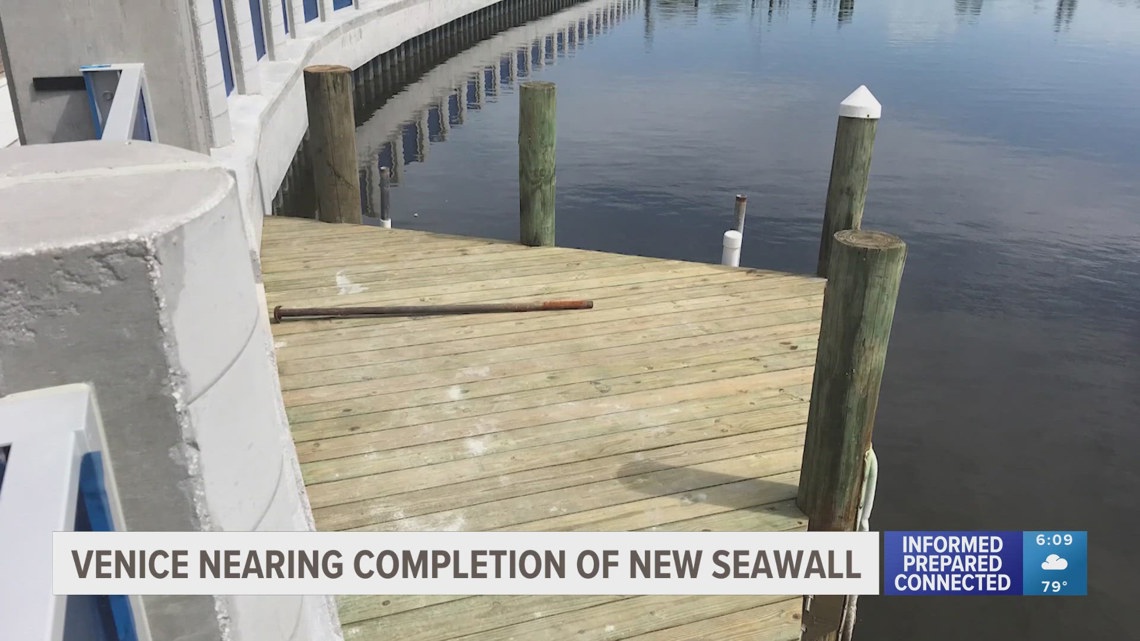 Venice nearing completion of new seawall | wtsp.com