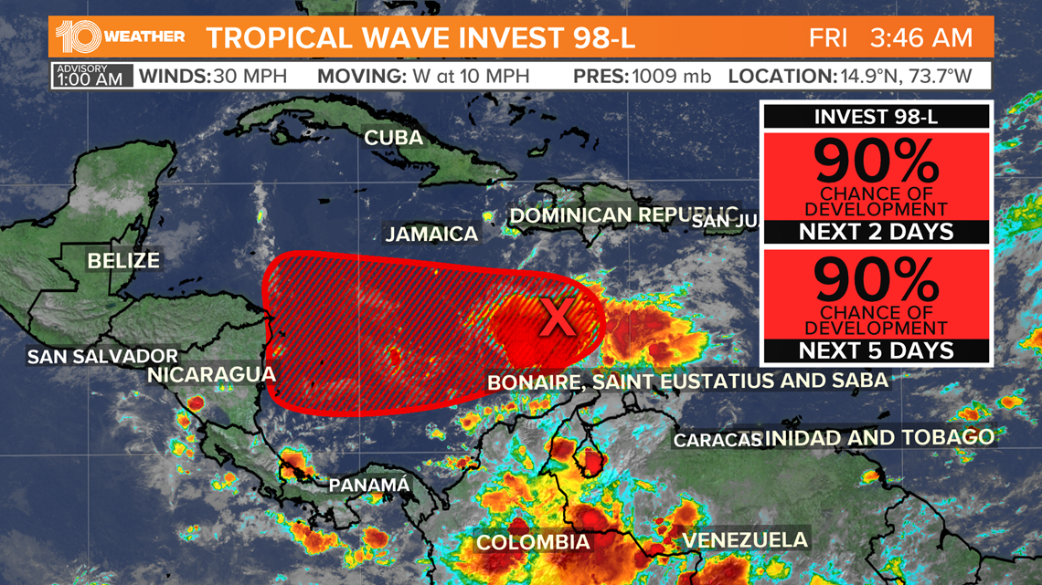Tropical Storm Iota likely to develop, 2020's next named storm | wtsp.com