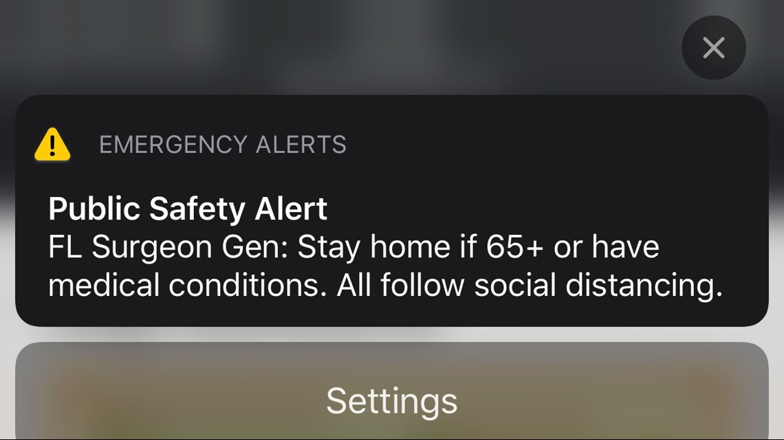 Emergency alerts sent to phones during COVID-19 outbreak | wtsp.com