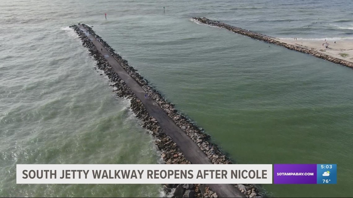 South Jetty walkway reopens after Nicole | wtsp.com
