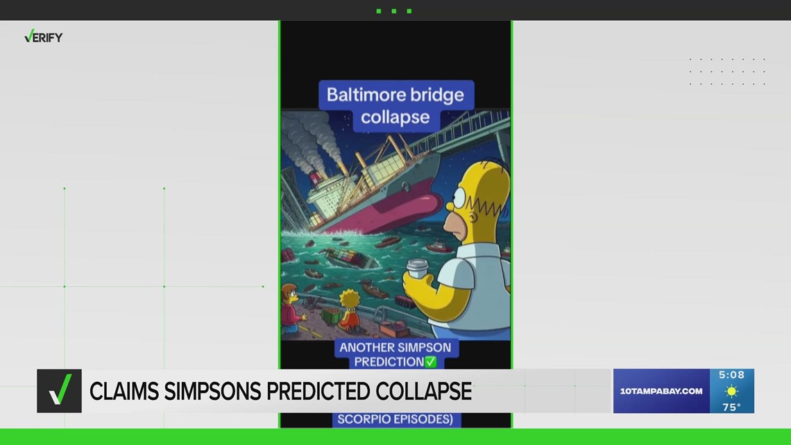 AI-generated photo claims to be Simpsons art 'predicting' bridge ...