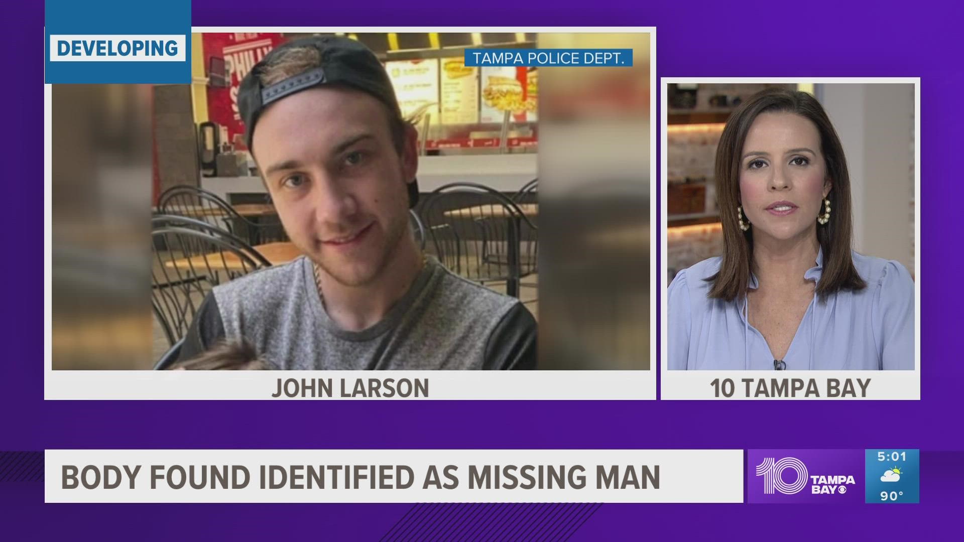 Tampa police identify body found as missing 24-year-old man | wtsp.com