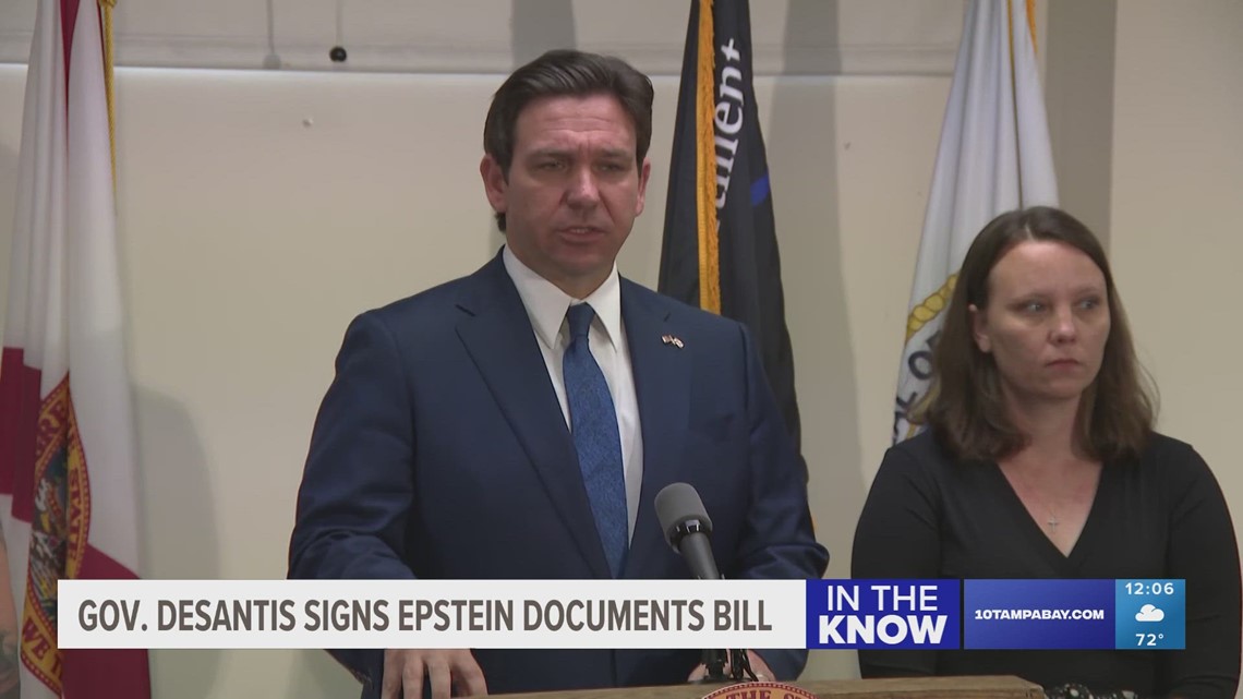 Gov. DeSantis signs bill to release Jeffrey Epstein grand jury documents | wtsp.com