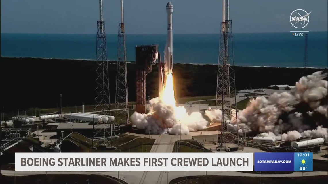 Boeing launches NASA astronauts on Starliner spacecraft | wtsp.com