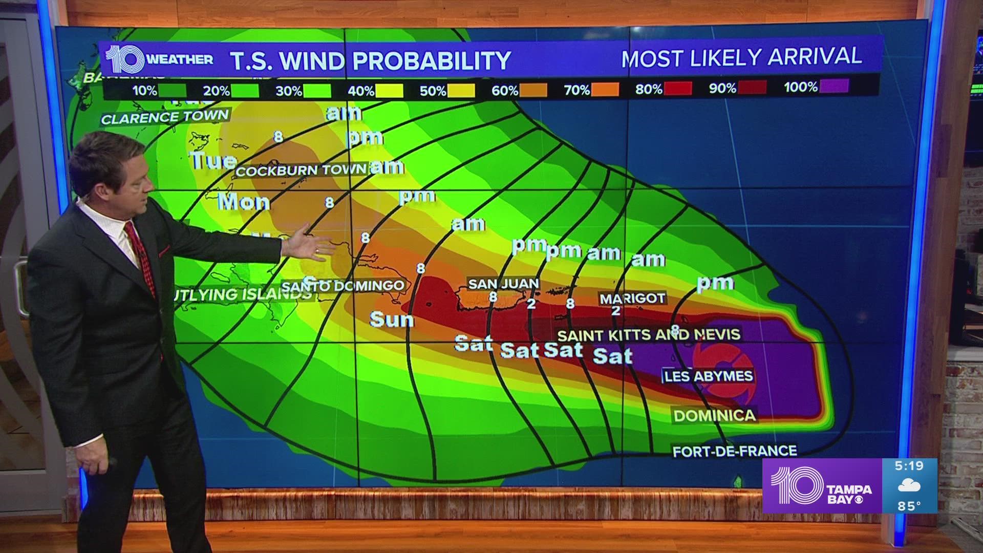 Tracking the Tropics: Storm conditions beginning as Fiona approaches ...