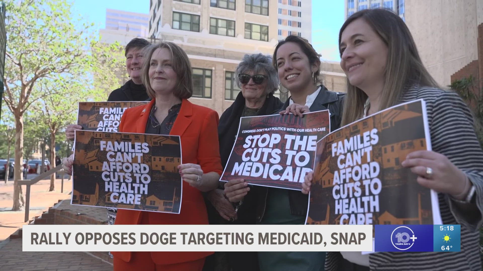 Dozens protest DOGE cuts to Medicaid, SNAP benefits | wtsp.com