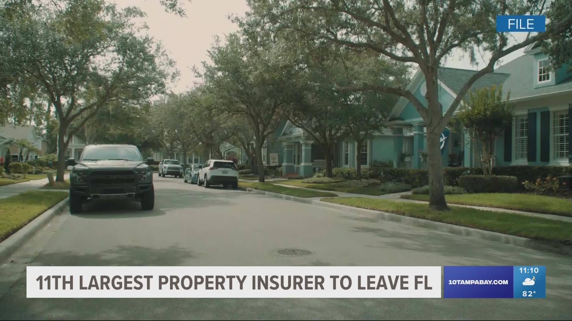 Florida-based home insurer files plans to exit state | wtsp.com