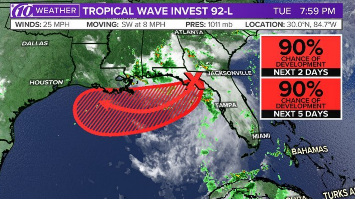Disturbance in the Gulf right now could become a depression | wtsp.com