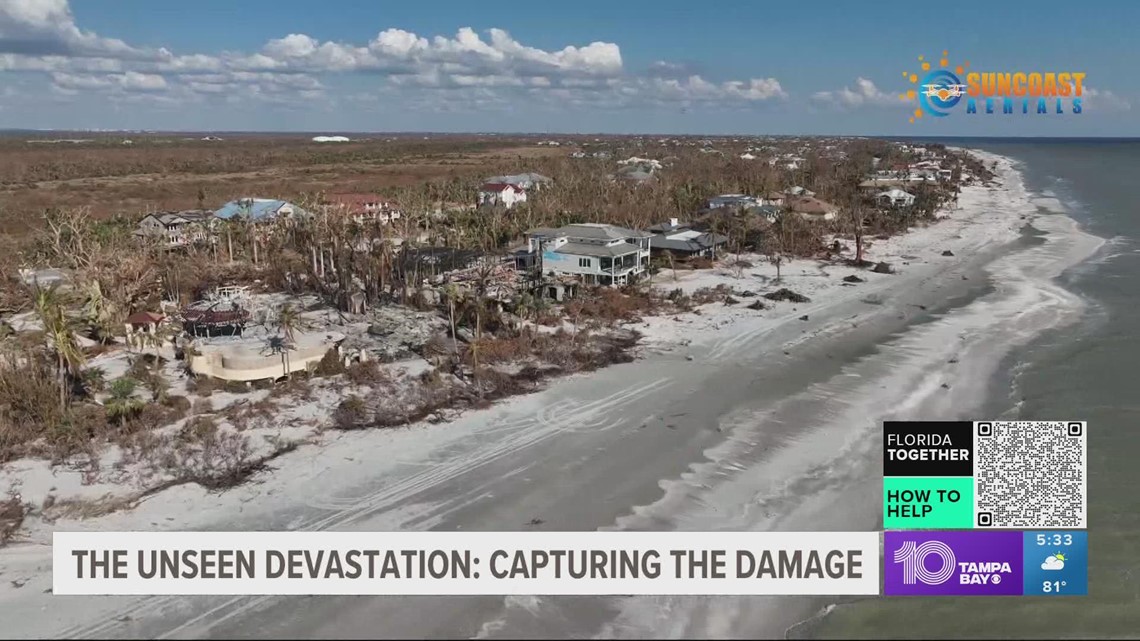 Drone pilot shows homeowners the extent of damage on Sanibel Island ...