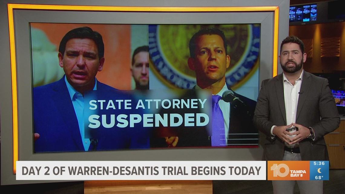 Suspended prosecutor Warren testifies in lawsuit against DeSantis ...