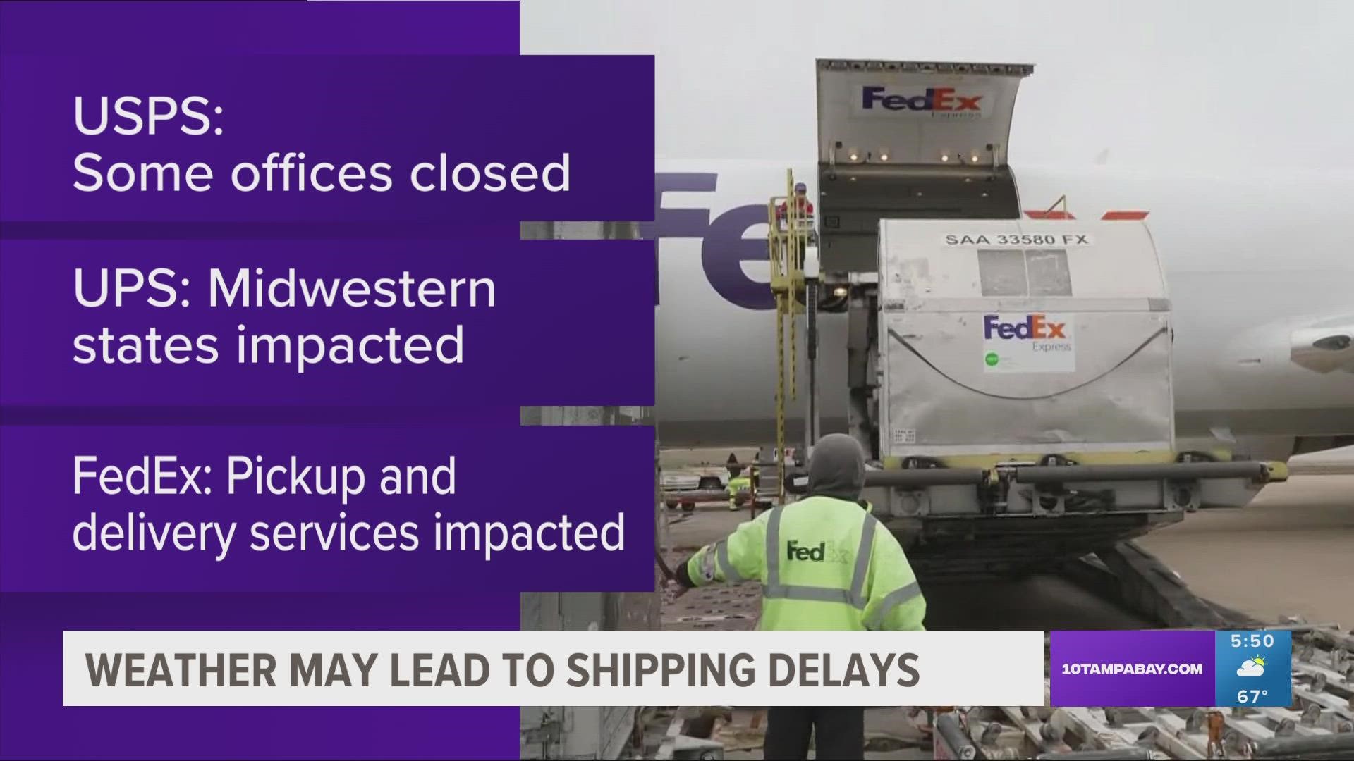 Will The Winter Storm Delay My Packages For Christmas Wtsp