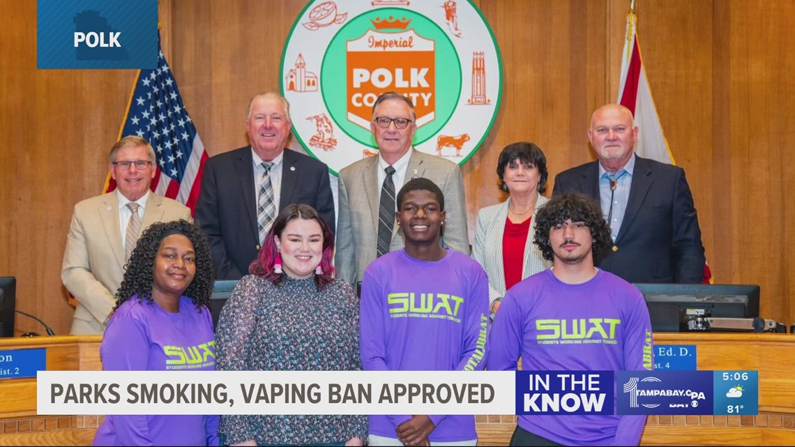 Smoking, vaping ban approved for parks in Polk County | wtsp.com